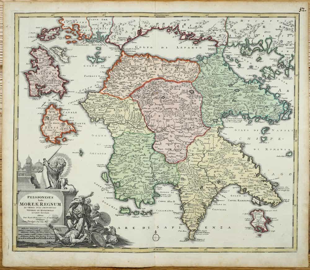 Peloponesus hodie Moreae Regnum
