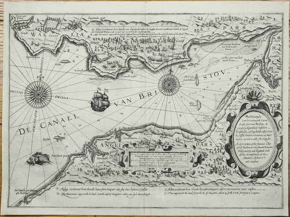 A description of the famous Chanell of Bristou as it is situated ...