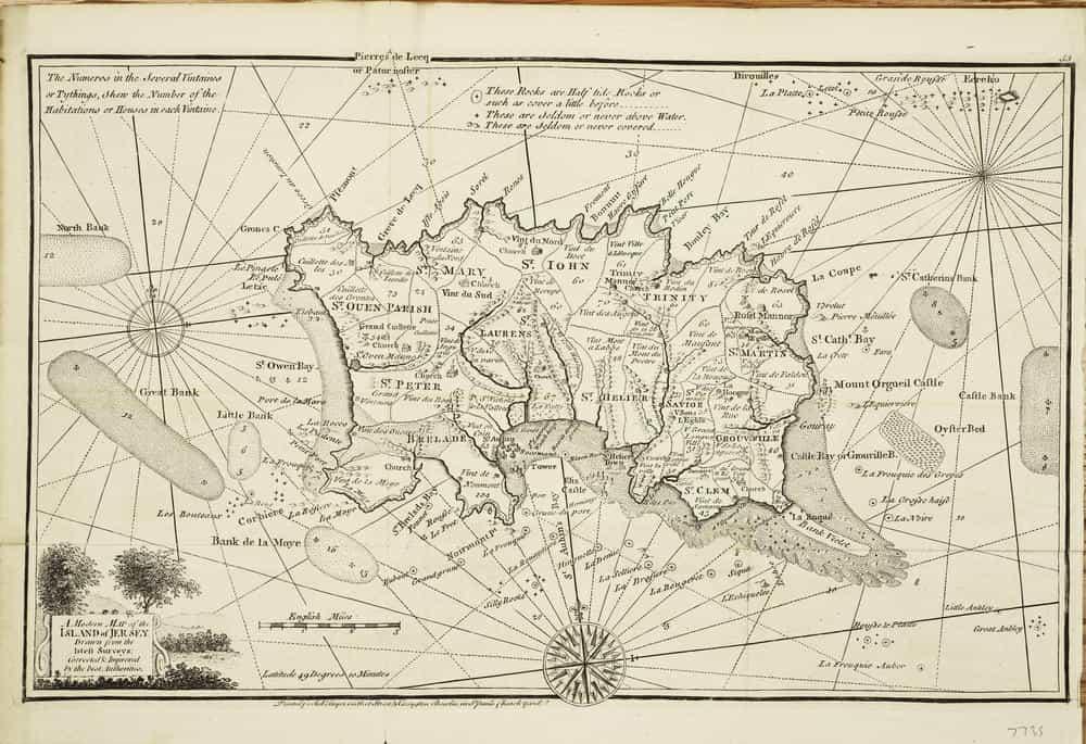 A Modern Map of the Island of Jersey